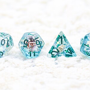 Seashell of Blue Ocean Dice Set for Dungeons and Dragons D&D - Etsy