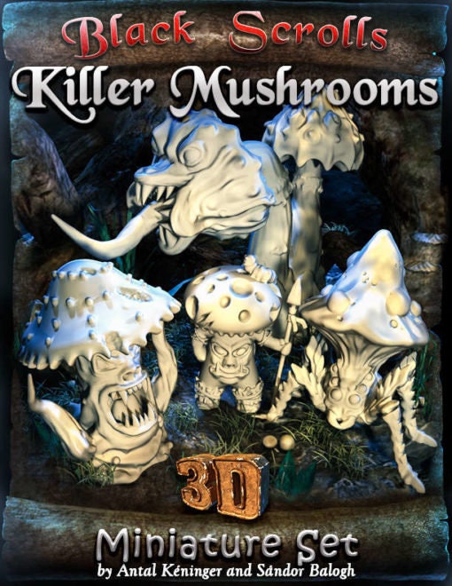 15mm 28mm 32mm DnD Miniature Angry Mushroom D&D Terrain | Etsy