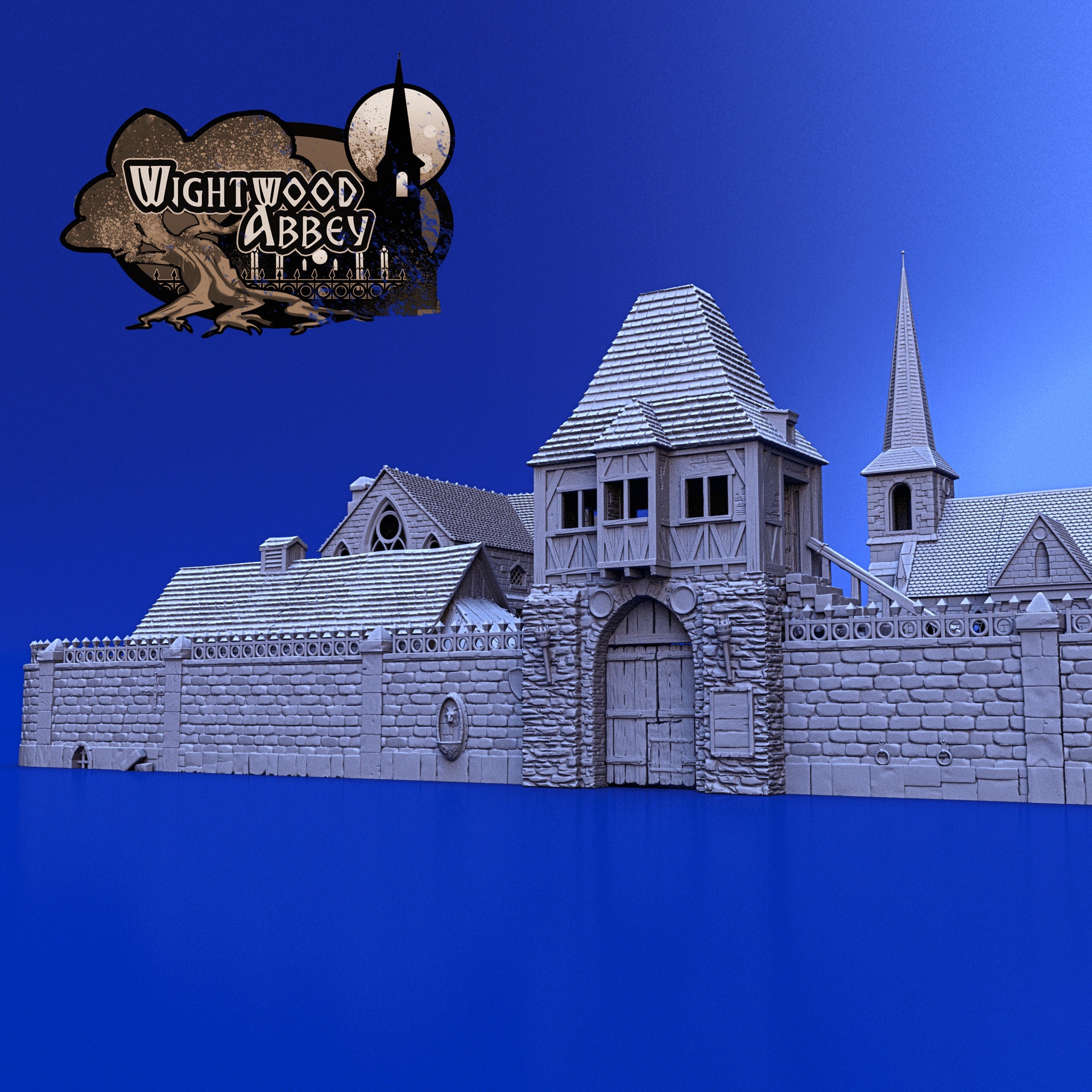 Wightwood Abbey Full Set Dnd Miniature Terrain Dungeons and - Etsy