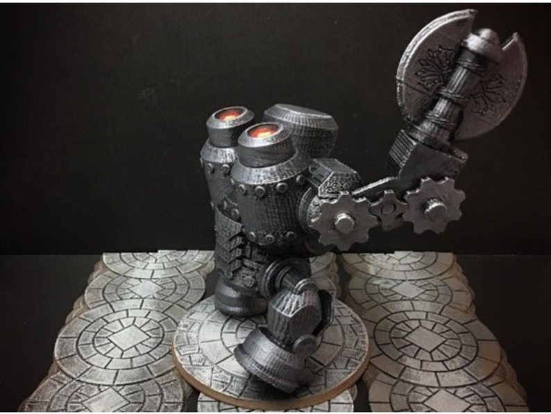 28mm | 32mm Giant Dwarf Golem Dnd Miniature Pathfinder Miniature | Dnd ...