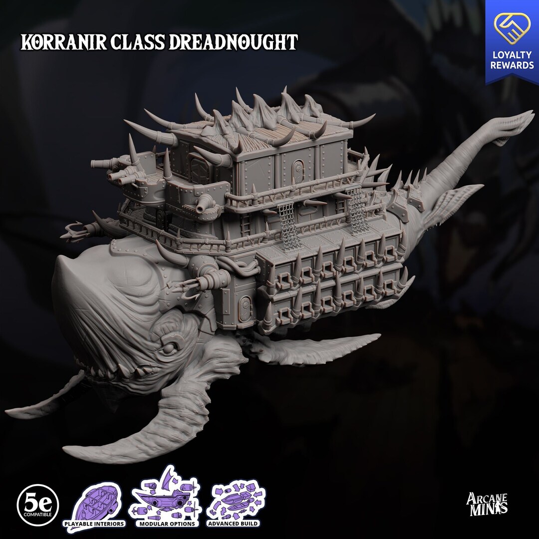 Massive Zephyr Korranir Class Dreadnought Dnd Terrain, Dungeons and ...