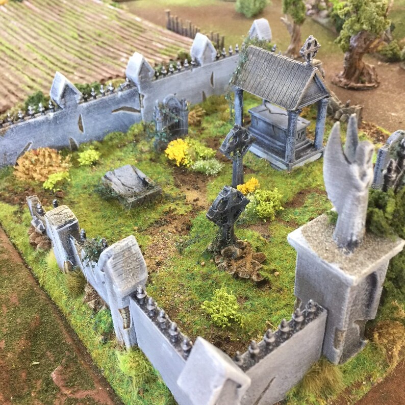 Winterdale Cemetery Dnd Terrain, Dungeons and Dragons Terrain, 28mm ...