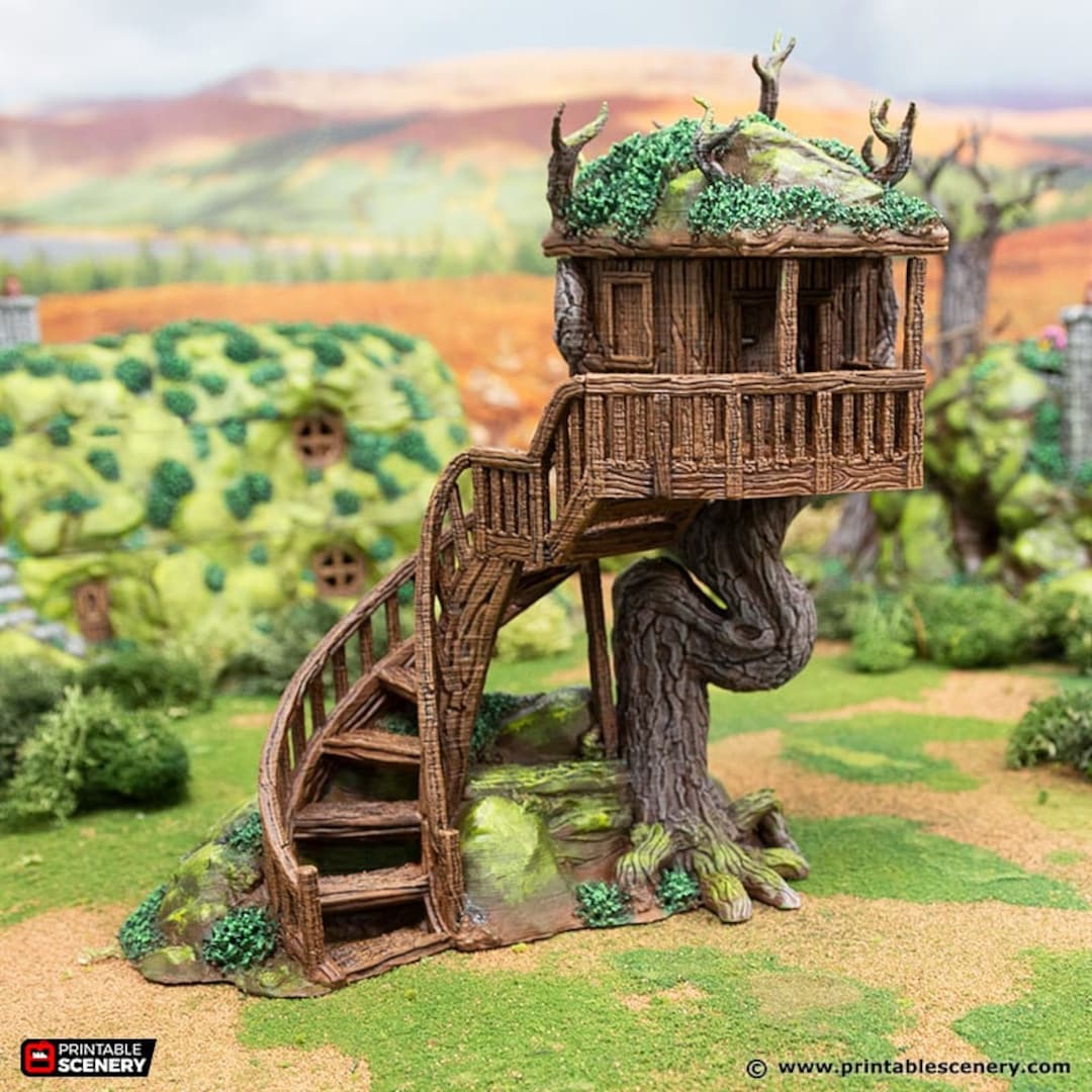 Tree House Dnd Terrain for Dungeons and Dragons Terrain, D&D, D and D ...