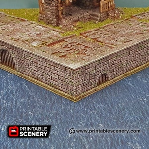 Arcanist’s Stone Canal Walls Dnd Miniature Terrain Set Dnd Terrain for ...