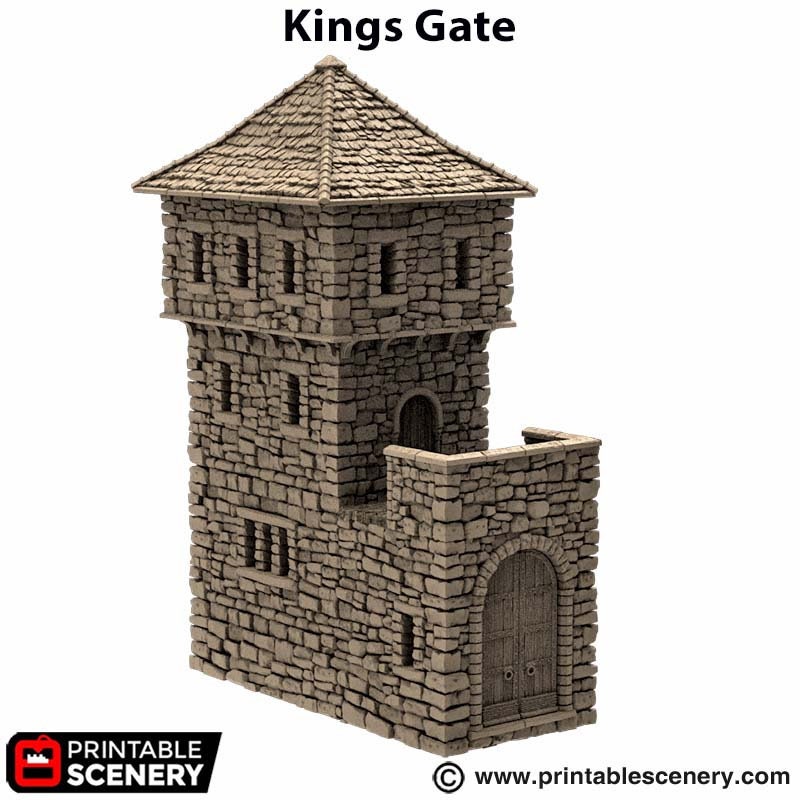 Medieval Kings Gate Dnd Terrain for Dungeons and Dragons, D&D, D and D ...