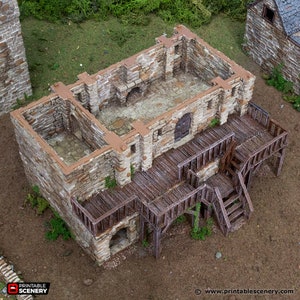 Black Rock Barracks Dnd Terrain for Dungeons and Dragons, D&D, D and D ...
