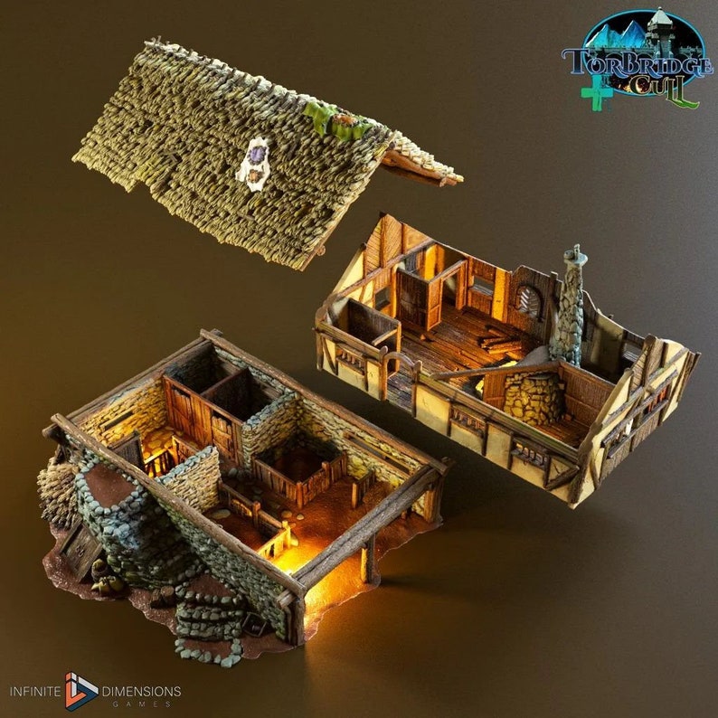 Torbridge Cull Grand Farmhouse Dnd Miniature Terrain for Dungeons and ...