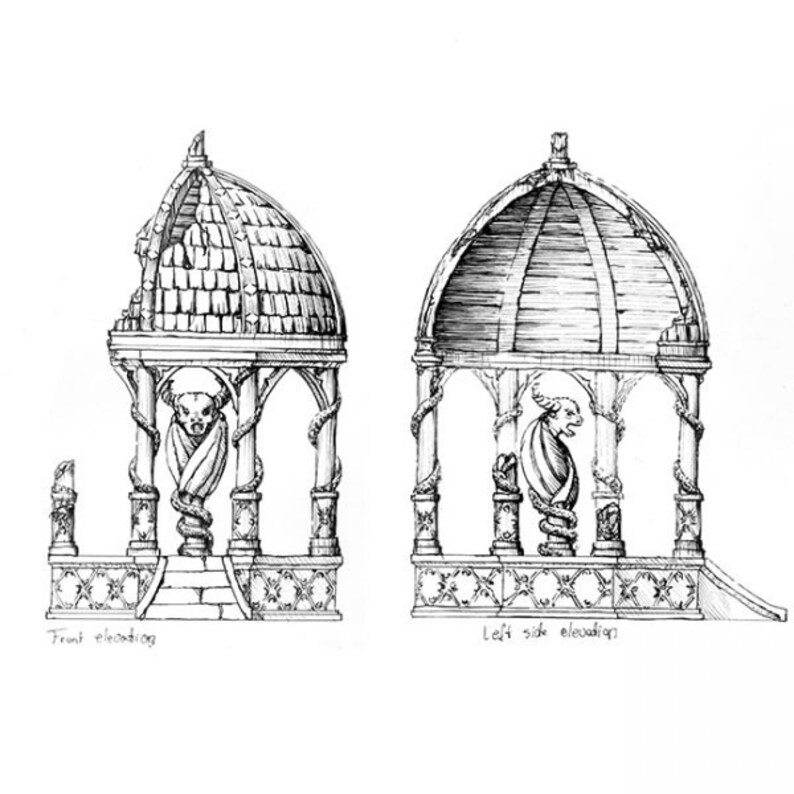 Dnd Terrain Demon Dais | Dnd D&D 28mm Miniature Terrain Tabletop RPG ...