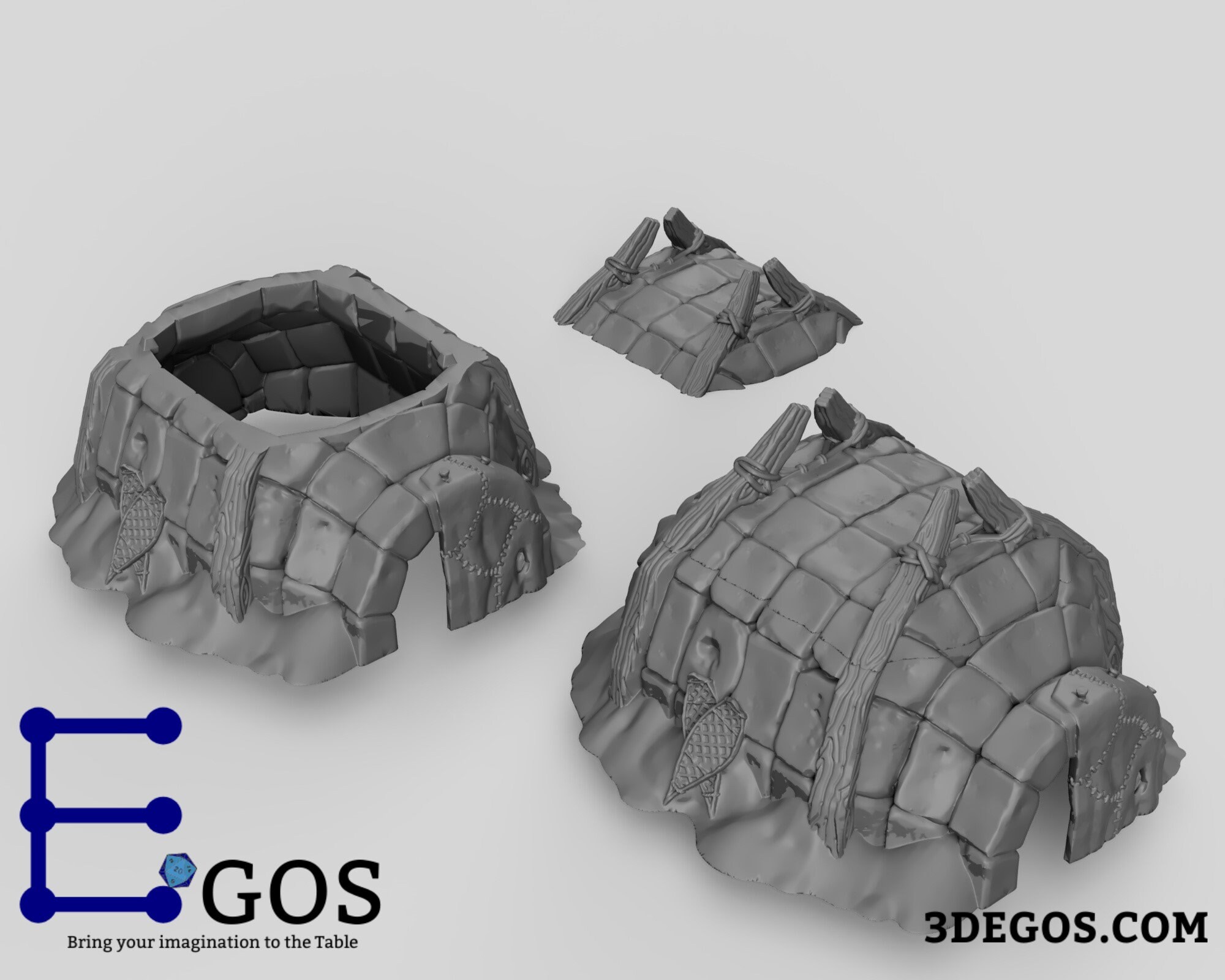 Wintertide Hunter Igloo Dnd Miniature Terrain for Dungeons and Dragons ...