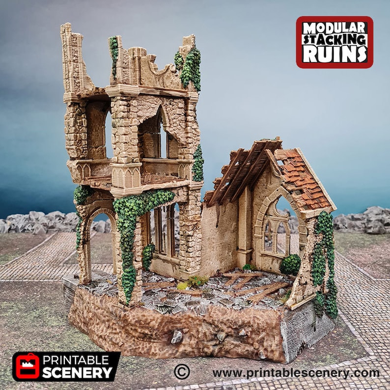 Shadowfey Bell Tower and Sept Dnd Miniature Terrain for Dungeons and ...