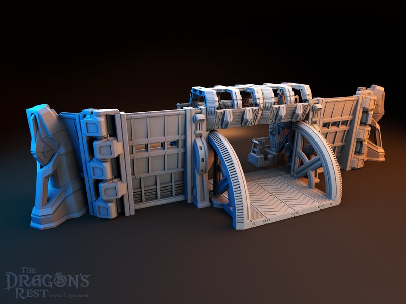28mm Wargaming Defense Gate and Wall Terrain | Star Wars Legion ...