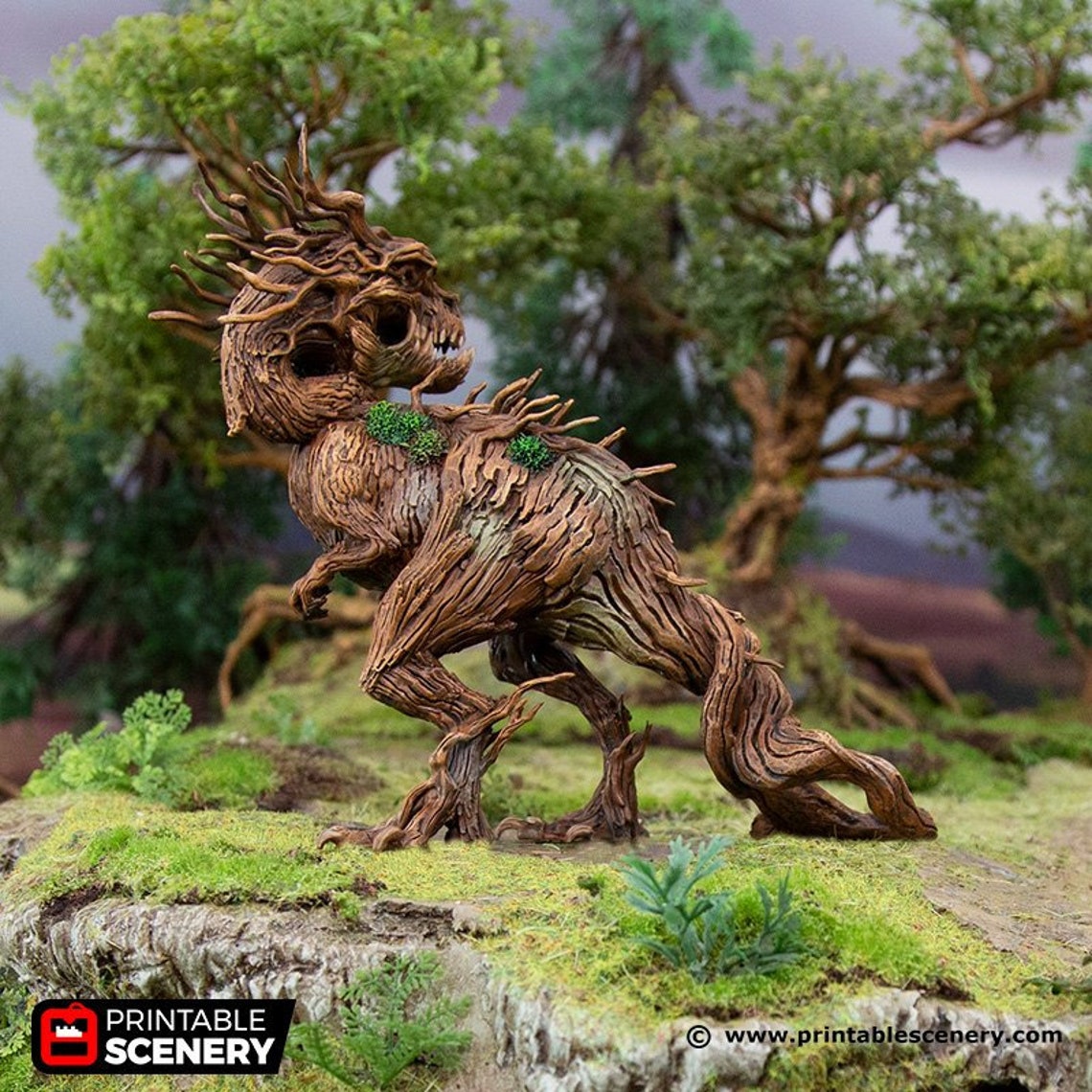 Hagglethorn Hollow Tree Rex Dnd Miniature Terrain for Dungeons - Etsy
