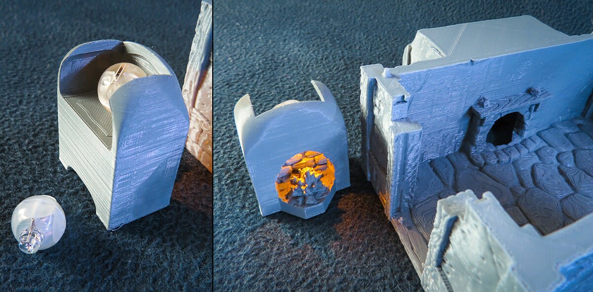 15mm 28mm 32mm Dnd Miniature Terrain Cottage and Bakery D&D | Etsy