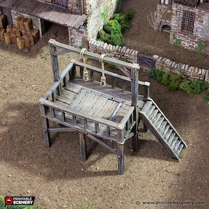 Gallows Set Dnd Terrain for Dungeons and Dragons Terrain, D&D, D and D ...