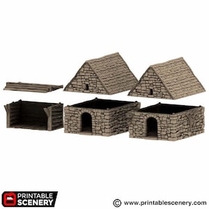 Small Rustic Barns Dnd Terrain for Dungeons and Dragons, D&D, D and D ...