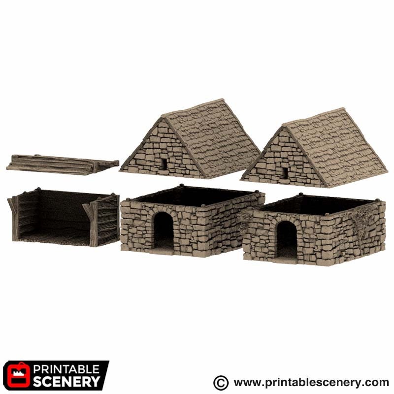Small Rustic Barns Dnd Terrain for Dungeons and Dragons, D&D, D and D ...