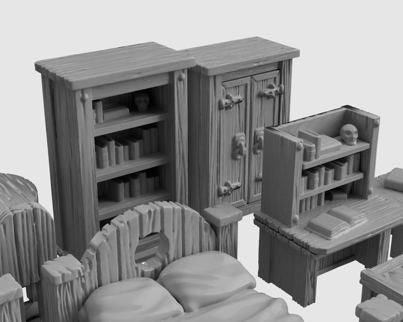 Tavern Furniture Set Dnd Miniature Terrain Dungeons and | Etsy Canada