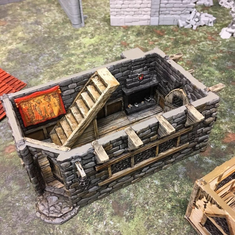 Wightwood Abbey Abbots House Dnd Miniature Terrain Dungeons - Etsy