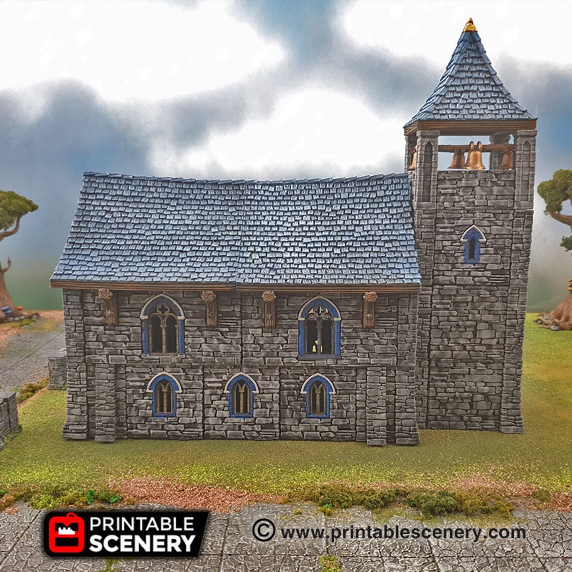 Chapel Church Modular Tiles Dnd Miniature Terrain, Dungeons and Dragons ...