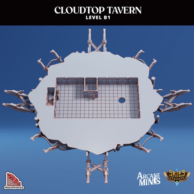 Airship Cloudtop Tavern Set Dnd Terrain, Dungeons and Dragons, Dnd ...