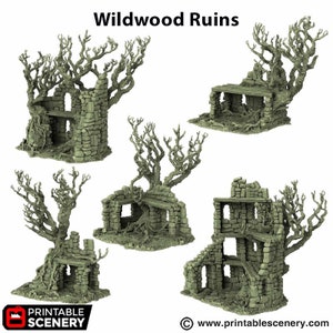 Gloaming Swamp Wildwood Ruins Dnd Miniature Terrain, Dungeons and ...