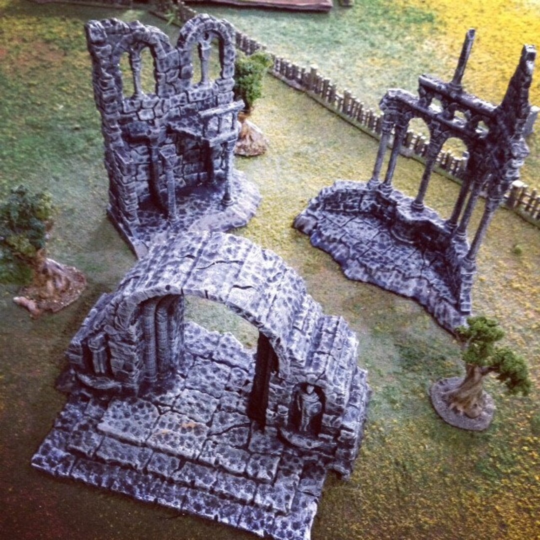 All Three Roman Ruins Dnd Miniature Terrain for Dungeons and Dragons, D ...