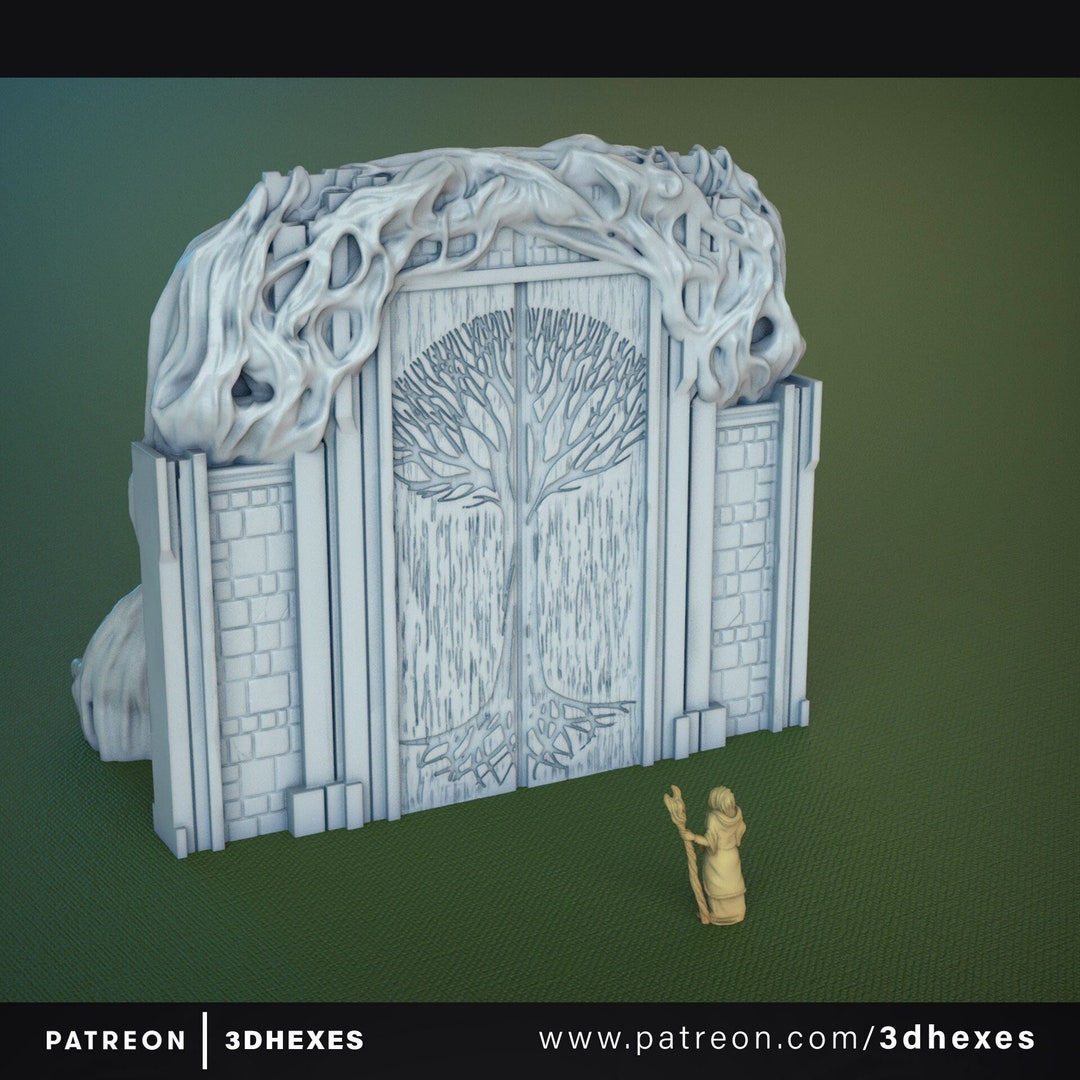 Tree Elf Village Gate Dnd Miniature Terrain for Dungeons and Dragons, D ...
