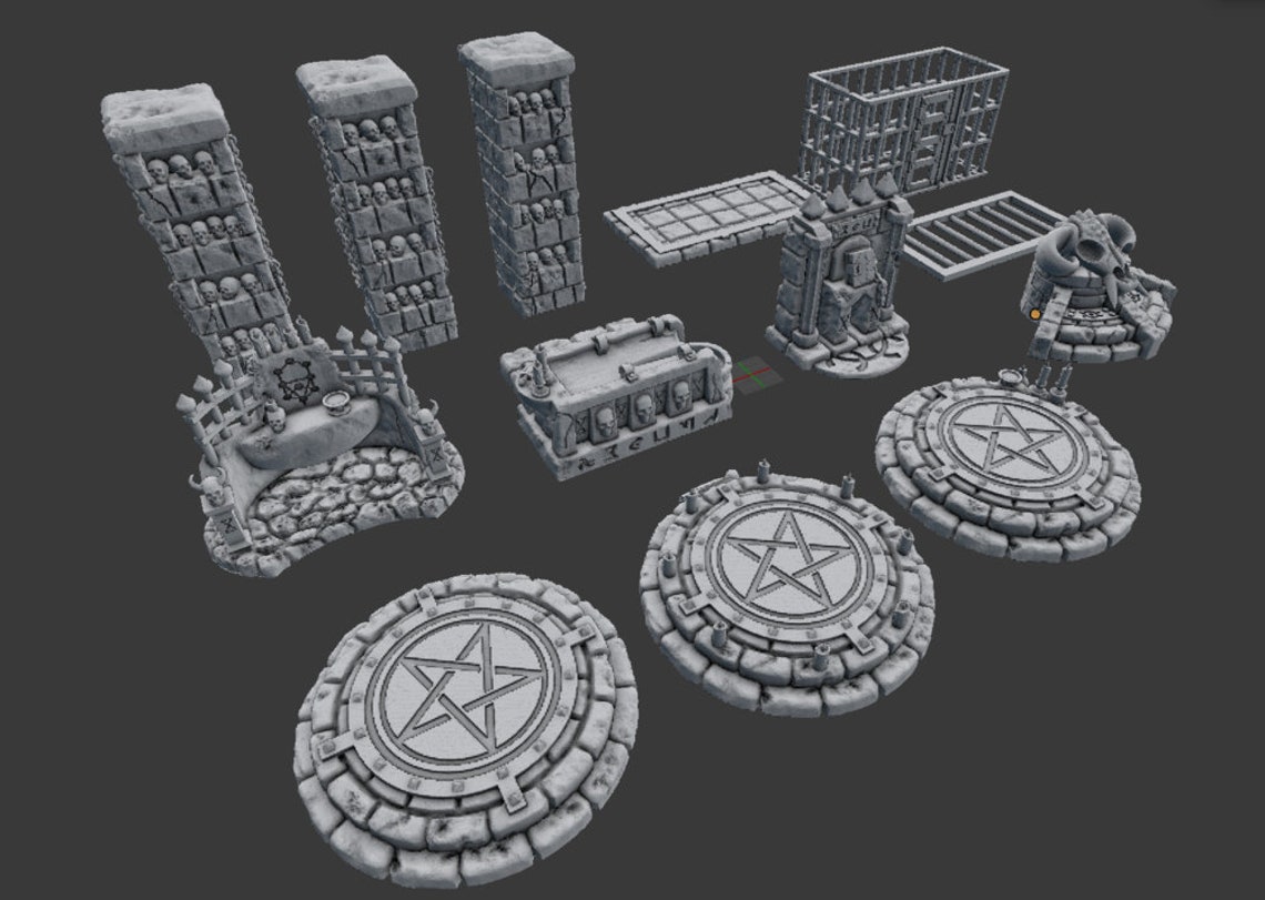 Occult and Evil Dnd Miniature Terrain | Dungeons and Dragons, D&D ...