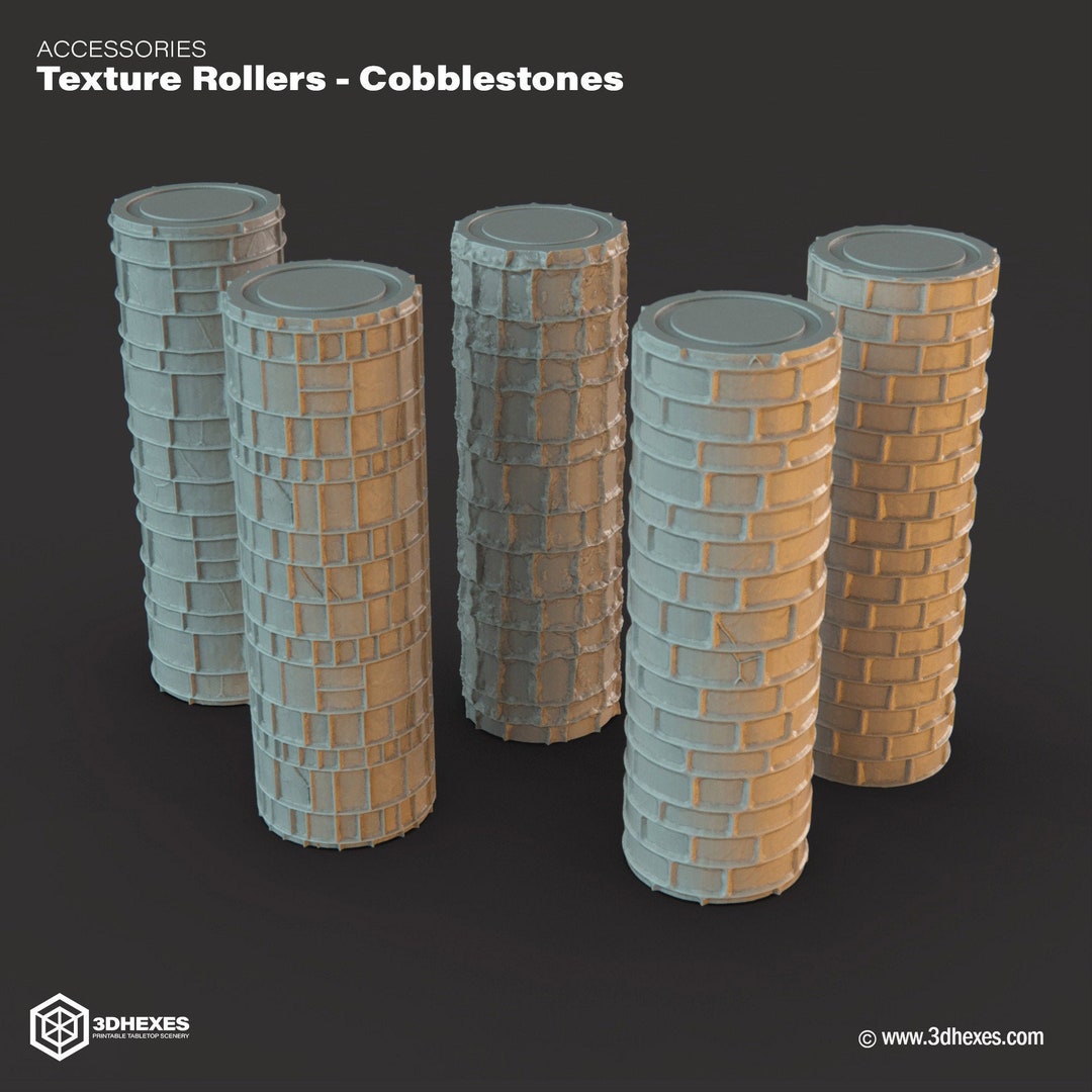 Cobblestone Texture Roller, Rolling Pin, Battle Mat, Dnd Terrain ...