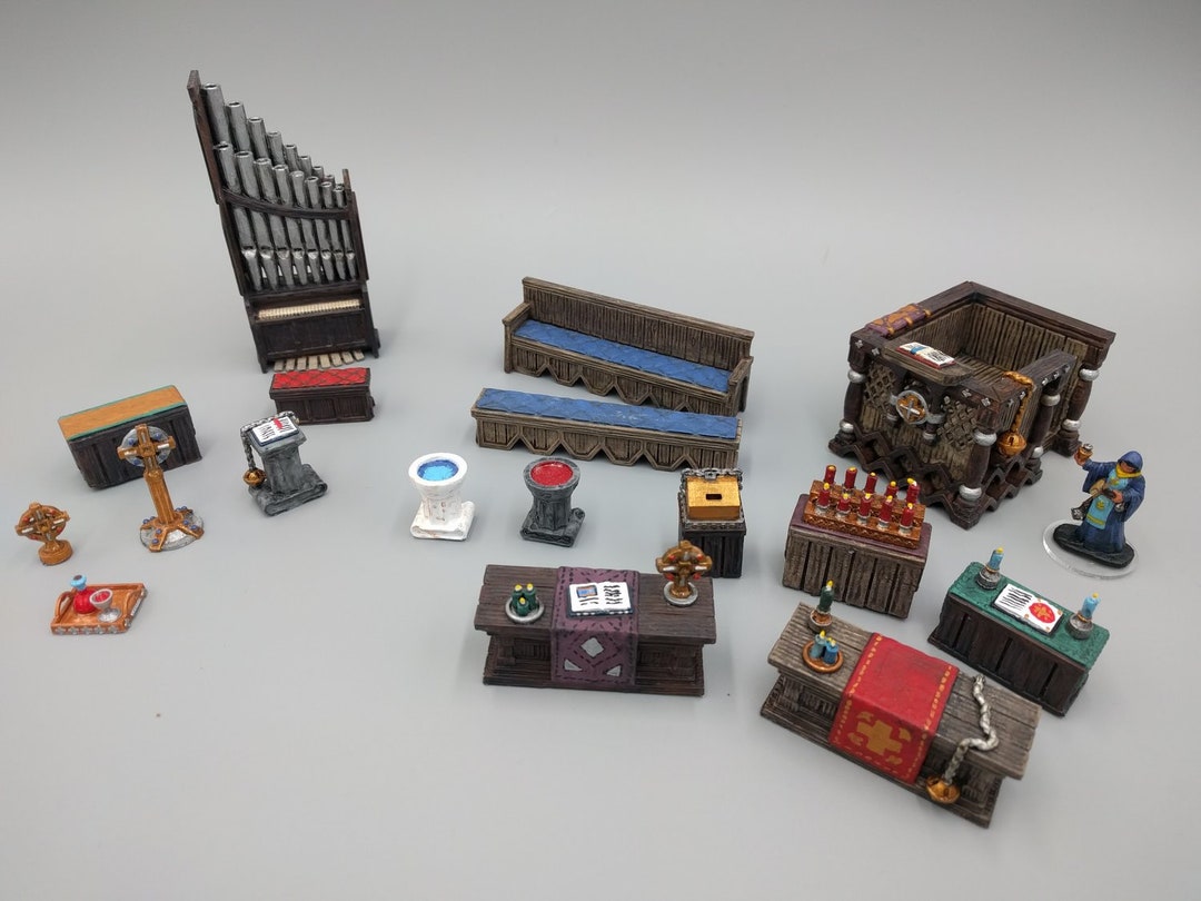 Faith and Religious Church Temple Dnd Miniature Terrain, Dungeons and ...
