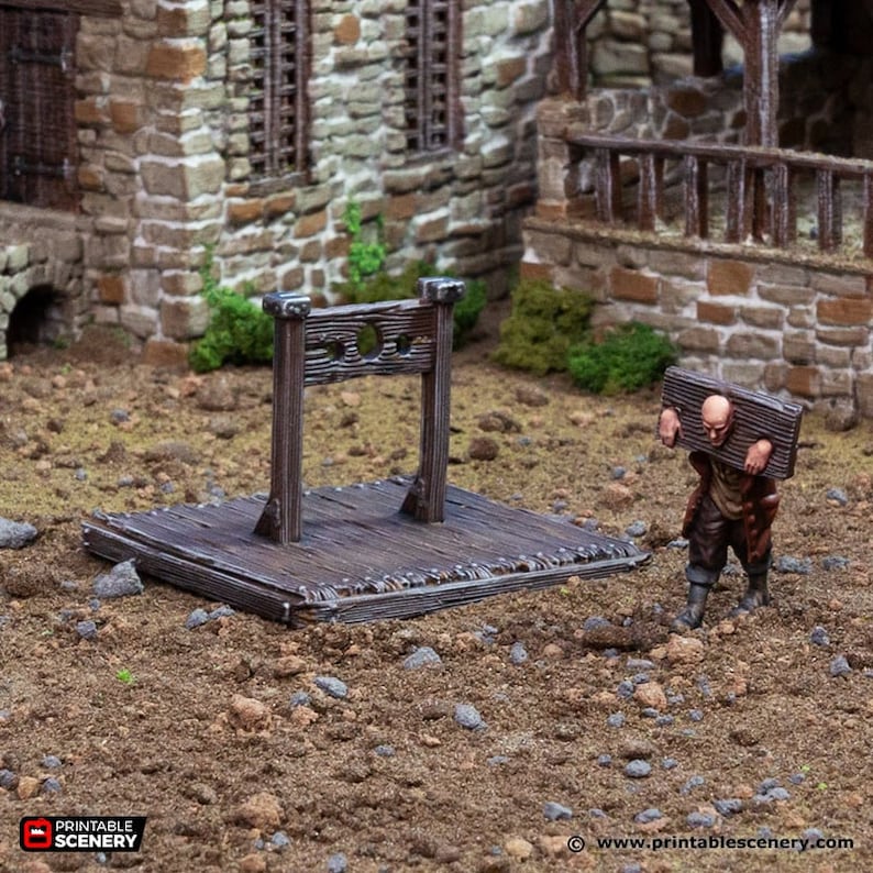 Medieval Stocks and Pillory Dnd Terrain for Dungeons and - Etsy Canada