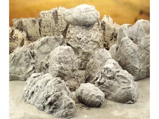 28mm Rock Dungeon Terrain Set for Dnd Pathfinder Legion - Etsy
