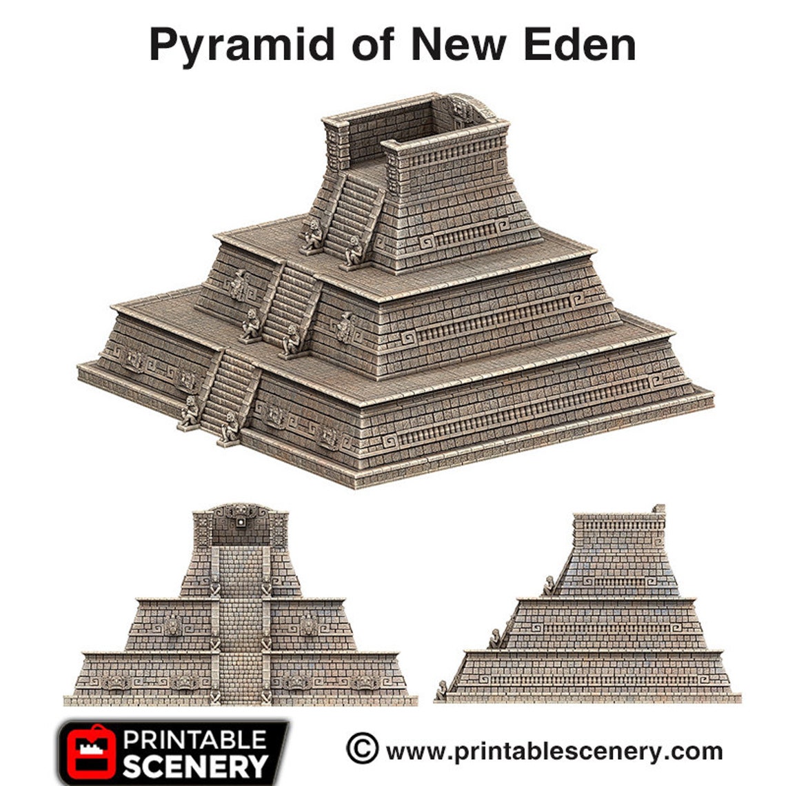 Pyramid of New Eden Dnd Miniature Terrain for Dungeons and - Etsy UK