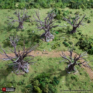 Oak Trees Dnd Terrain for Dungeons and Dragons, D&D, D and D, Miniature ...