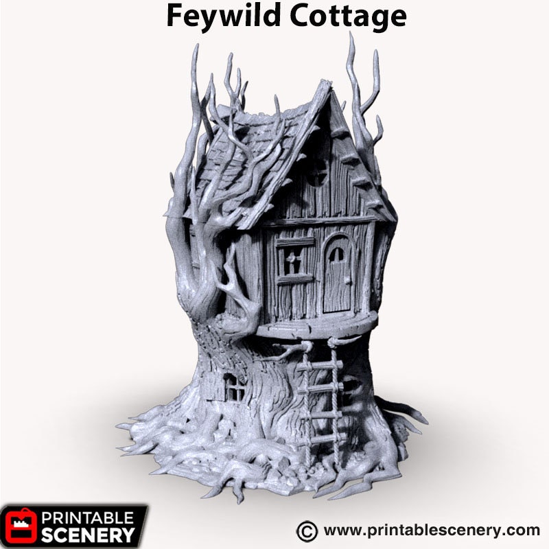 Shadowfey Feywild Cottage Dnd Miniature Terrain for Dungeons | Etsy