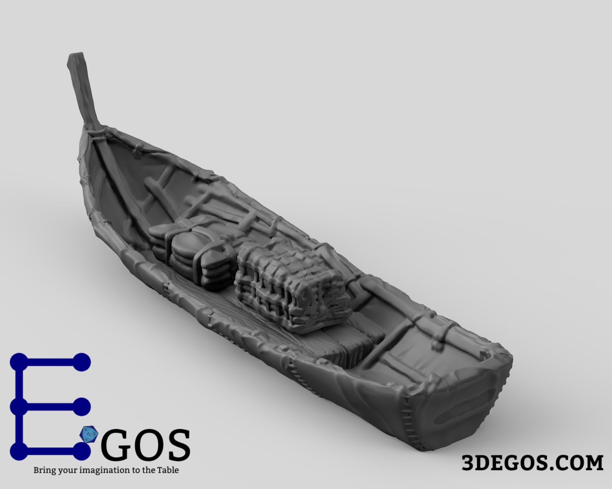 Wintertide Fishing Boat DnD Miniature Terrain for Dungeons and | Etsy