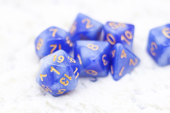 Box D&D Pathfinder Sea of Neptune DnD Dice Set For Dungeons and Dragons ...