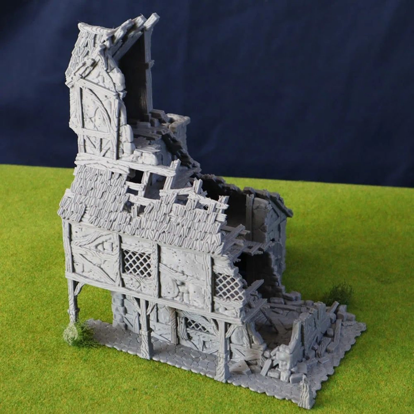 Ruined Mansion Dnd Miniature Terrain for Dungeons and Dragons - Etsy