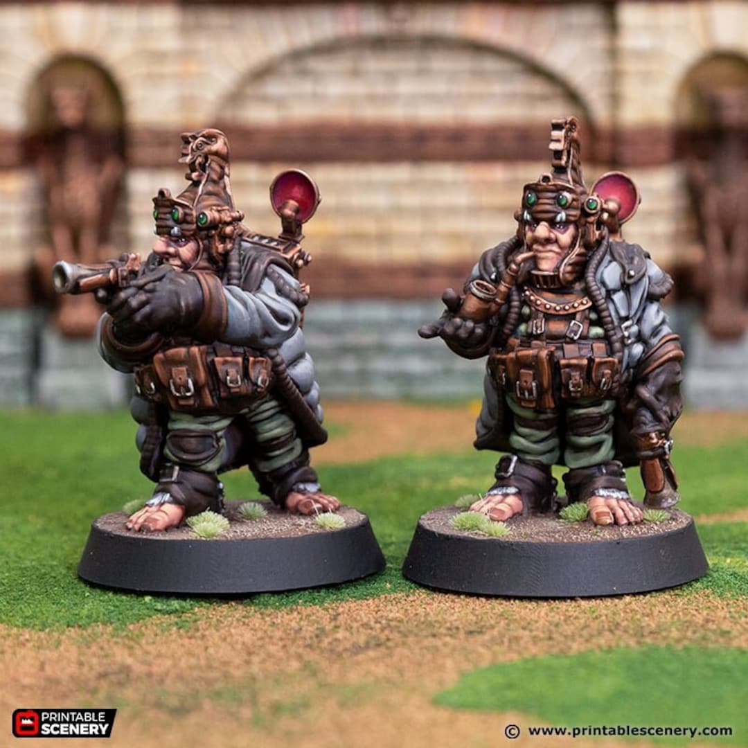 Barrel Rider Captain Dwarf Dnd Miniature Terrain Set, Resin Miniature ...