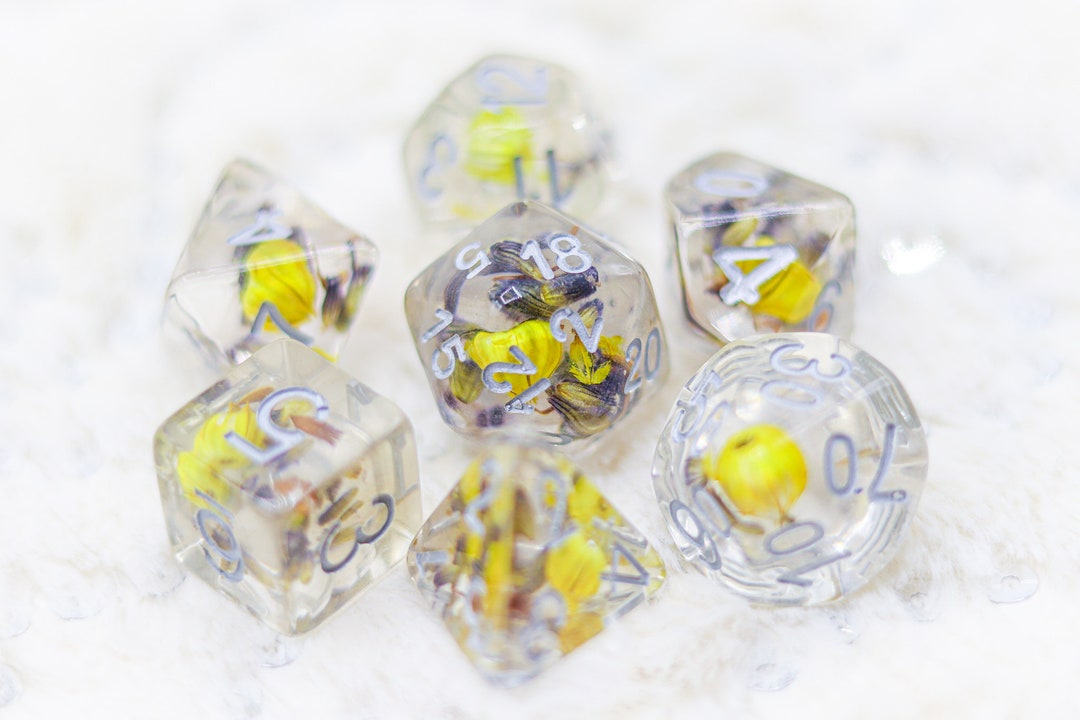 Blossom of Lily Dice Set for Dungeons and Dragons D&D - Etsy