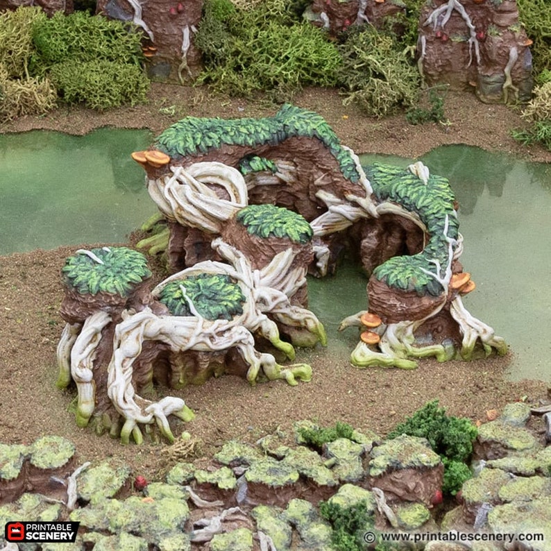 Gloaming Swamp Wild Roots Dnd Miniature Terrain, Dungeons and Dragons ...