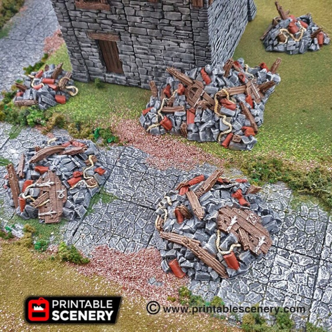 Dnd Terrain Clorehaven Rubble - Fantasy Goblin Dwarve Elves and Demons ...