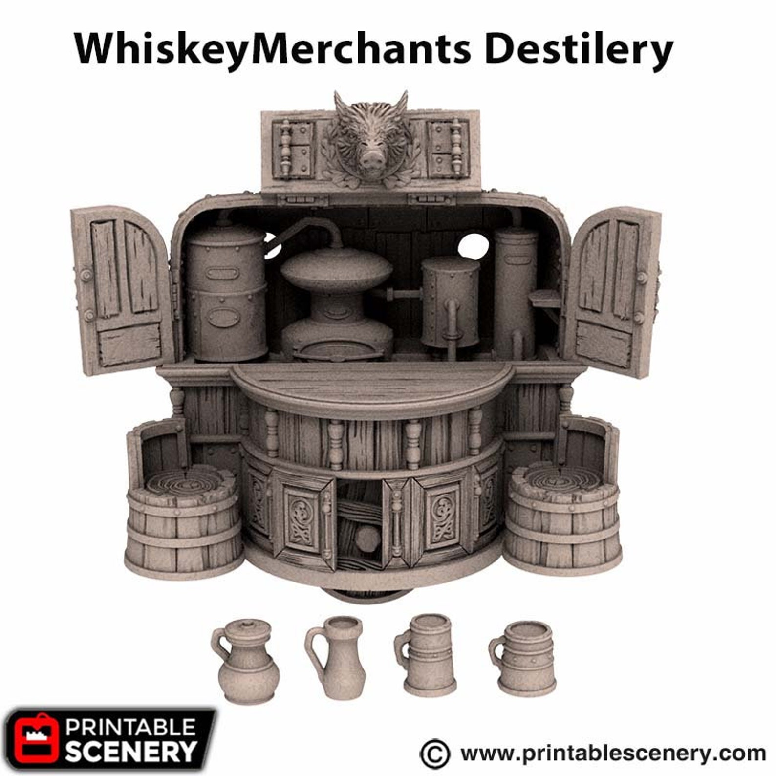 Rise of the Halflings Whiskey Merchants Distillery Dnd - Etsy