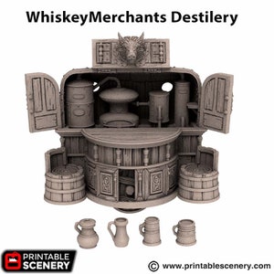 Rise of the Halflings Whiskey Merchants Distillery Dnd Miniature ...
