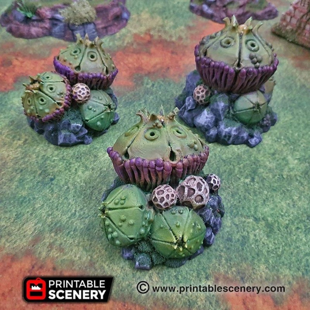 Eden Spore Spitters Dnd Miniature Terrain Set Dnd Terrain for Dungeons ...