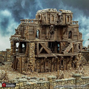 Ramshackle Ruined City Inn Building Dnd Terrain, Dungeons and Dragons ...
