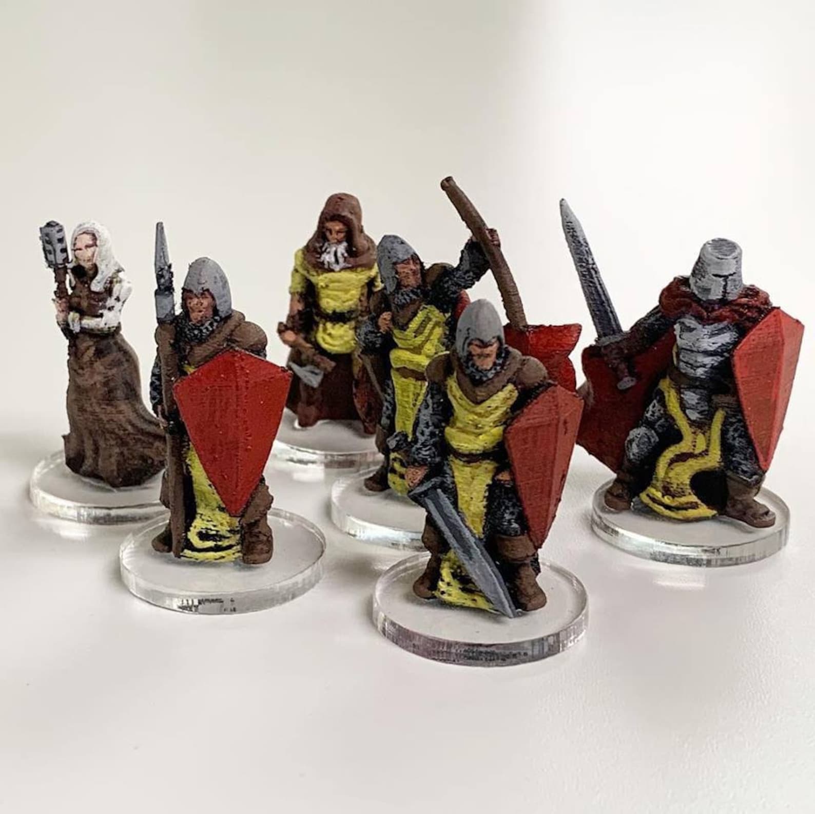 28mm 32mm Medieval Knight Dnd Miniature Pathfinder Miniature | Etsy