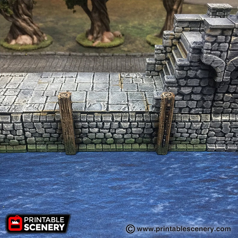 Port Winterdale Ship Dock Dnd Miniature Terrain for Dungeons and ...