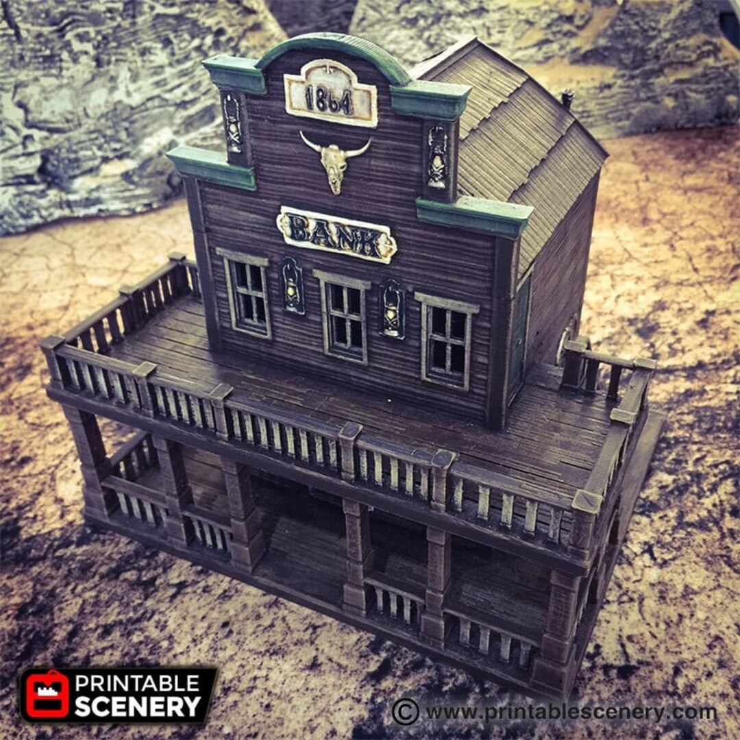 The Wild West Bank Dnd Terrain for Dungeons and Dragons Terrain, D&D, D ...