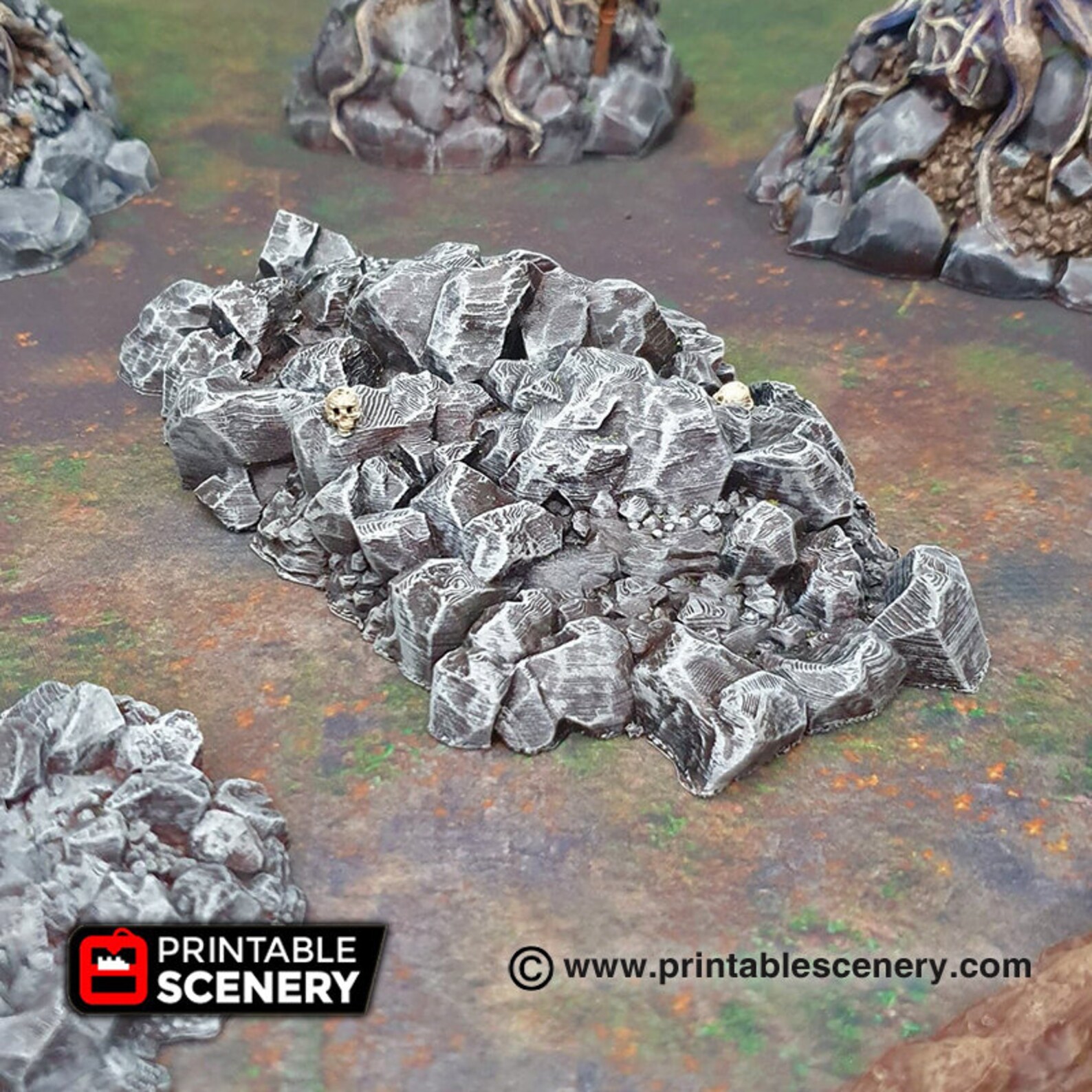 Shadowfey Jagged Rocks Scatter Dnd Miniature Terrain for Dungeons and ...